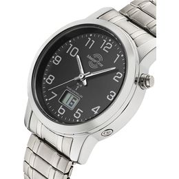 Funkuhr, silber (silberfarben), Armbanduhren, Damen, Funkuhr Quarzuhr