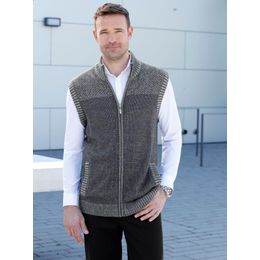 Strickweste CLASSIC, Herren, Gr. 50, grau (grau, meliert), 100% Polyacryl, meliert, Westen Strickweste