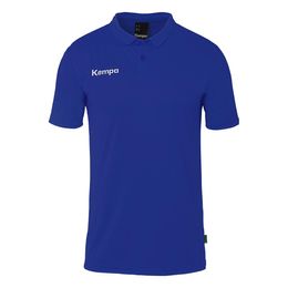 Poloshirt Kempa "POLO SHIRT Poly Kids", M&auml;dchen, Gr. 152, blau (royal), Obermaterial: 100% Polyester Pol. recyc.., Shirts