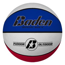Basketball Kempa "Basketball Baden Basic" Gr. 7, wei&szlig; (wei&szlig;, rot, royal), B&auml;lle, Herren, 7