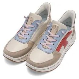 Slip-On Sneaker Ara "SAPPORO 3.0", Damen, Gr. 5 (38), creme kombiniert, Glattleder, Veloursleder, kontrastfarbene Details, Schuhe, Halbschuh, Slipper, Freizeitschuh in Komfortweite H (= sehr weit)