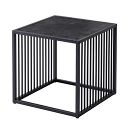 Riess Ambiente riess-ambiente Beistelltisch ARCHITECTURE - 40cm schwarz Marmor Metall
