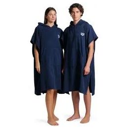 Badeponcho arena "arena Unisex Baumwoll Poncho Bademantel" Gr. L, navy, wei&szlig;, L/XL, Baumwolle, Hausm&auml;ntel, Duschen, Strand, Sport, Schwimmbad, Sauna, Baumwolle, Unisex, bequem