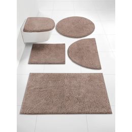 Badematte Grund Gr. 3, grau (taupe), rechteckig (60cm x 90cm ) WC-Vorleger rechteckig, 1 Stk., Badematten, Badematte