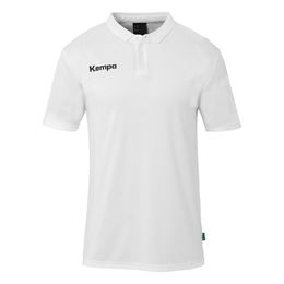 Poloshirt Kempa "POLO SHIRT Poly Kids", M&auml;dchen, Gr. 140, wei&szlig;, Obermaterial: 100% Polyester Pol. recyc.., Shirts
