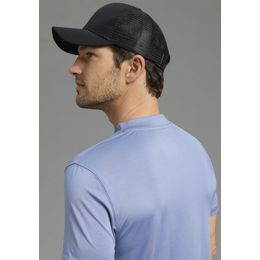 MAN'S WORLD Baseball Cap MAN'S WORLD, Herren, schwarz, Web, Baumwollmischung, unifarben, Caps, mit trendigem Netzeinsatz und verstellbarem Riegel hinten - NEW