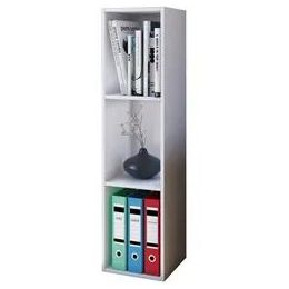 Standregal Vcm "Holz Stand Regal Aufbewahrung Deko B&uuml;cher Mendas 3", wei&szlig;, B:34cm T:30cm, Regale, Standregal
