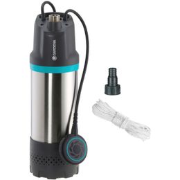 Tauchdruckpumpe Gardena "5900/4 inox, 1768-20", blau (silberfarben, grau, t&uuml;rkis), B:20,1cm H:58,5cm L:22,5cm, Pumpen, 5900 l/h max. F&ouml;rdermenge