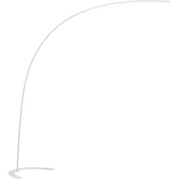 Trio LEUCHTEN LED Bogenlampe "SHANGHAI", wei&szlig;, 1, H: 210cm, 1 Stk., Leuchten, mit Fu&szlig;dimmer, LED Bogenlampe
