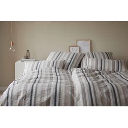Bettw&auml;sche Elegante "Julia", multi, natur, B/L: 155cm x 220cm, 1 Stk., 1 Stk., Seersucker, B/L: 80cm x 80cm, 2, Seersucker, Obermaterial: 100% Baumwolle, Bettw&auml;sche, Bettw&auml;sche, angenehmes Hautgef&uuml;hl