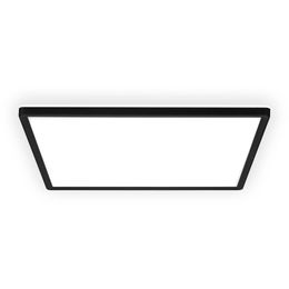 B.K.LICHT LED Panel "SHALLOW", matt, schwarz, 1, H: 3cm, 1 Stk., Leuchten, 24x24x3 cm, Badlampe, Badezimmer, K&uuml;che, Wohnzimmer
