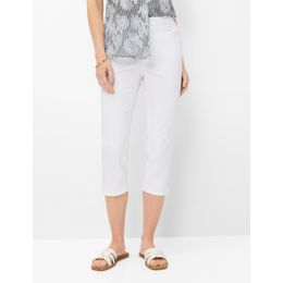 5-Pocket-Jeans Brax "Style MARY C", Damen, Gr. 36K18, Kurzgr&ouml;&szlig;en, wei&szlig;, Denim/Jeans, 45% Baumwolle, 44% Lyocell, 9% Elastomultiester, 2% Elasthan, Jeans 5-Pocket-Jeans