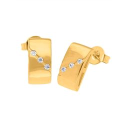 Paar Ohrstecker Lady, gold (vergoldet), Ohrringe, Damen