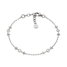 Armband Emporio Armani "Schmuck Geschenk Silber 925 Armschmuck", silber (silberfarben, kristallwei&szlig;, kristallwei&szlig;), Armb&auml;nder, Damen, 19cm, Silber 925 (Sterlingsilber), Armband, mit Zirkonia (synth.)