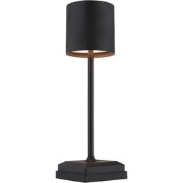 Globo LIGHTING Tischleuchte "DIXON", schwarz (schwarz matt), H: 32cm, 1 Stk., Leuchten, Tischlampe Nachttischlampe Deko-Tischleuchte Schlafzimmer, Tischleuchte