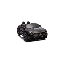 ES-Toys Elektro Kinderauto Mercedes SL63 AMG EVA-Reifen Sto&szlig;d&auml;mpfer lizenziert schwarz