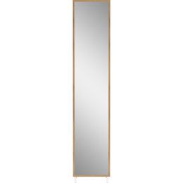 Germania Hochschrank 5002-513 GW-Topeka, in Wei&szlig;/Eiche, mit verspiegelter Front, 39 x 195 x 35 cm (BxHxT)