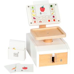 Kinder-K&uuml;chenwaage Small Foot "fresh", wei&szlig; (wei&szlig;, natur), Spielzeug-Haushaltsger&auml;te, KinderB:11cm H:18cm T:17cm, Holz, Kunststoff, B:11cm H:18cm T:17cm