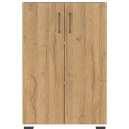 Germania Aktenschrank 4247-559 GW-Profi, Eiche-Nb., mit Metallgriffen, 80 x 123 x 40 cm (BxHxT)