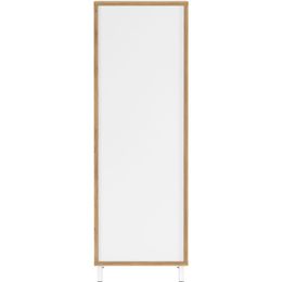 Germania Mediumschrank 5001-513 GW-Topeka, in Wei&szlig;/Eiche, T&uuml;r rechts/links montierbar, 39 x 120 x 35 cm (BxHxT)
