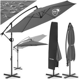 TecTake&reg; Ampelschirm, 3 x 3 m, 360&deg; drehbar, Kurbelmechanismus, inkl. Schutzh&uuml;lle