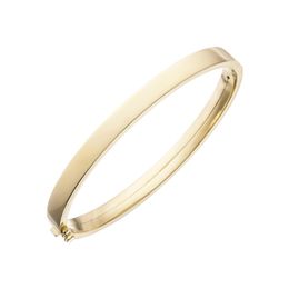 Armreif Jobo, gelb (gelbgold 375), Armb&auml;nder, Damen, Gelbgold 375, Armreif, oval 375 Gold