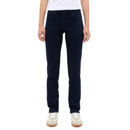 5-Pocket-Jeans Mustang "Style Crosby Relaxed Slim", Damen, Gr. 33, L&auml;nge 30, super schwarz, Denim/Jeans, Obermaterial: 78% Baumwolle, 21% Polyester, 1% Elasthan, slim fit, Jeans 5-Pocket-Jeans