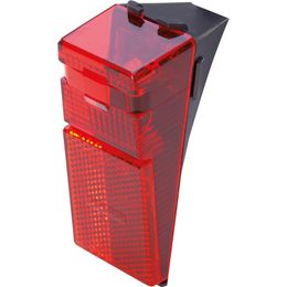 Fahrrad-Frontlicht Prophete "LED R&uuml;cklicht classic", schwarz (schwarz, rot), Fahrradlampen