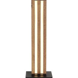 Globo LIGHTING Tischleuchte "HAYDEN", schwarz matt, 1, H: 50cm, 1 Stk., Leuchten, Tischleuchte schwarz & Holzoptik, Kunststoff opal, Wippschalter, LED, Tischleuchte
