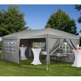 Faltpavillon Konifera "Alicante", grau (wei&szlig;, grau, grau), B/H/T: 300cm x 600cm, Pavillons, Festival & Party Pavillon, Sonnen & Windschutz BxT: 300x600 cm