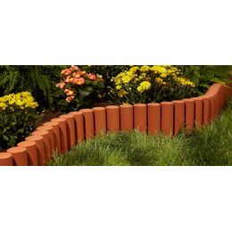 Palisade Prosperplast, orange (terracotta), H:25cm T:5,5cm, Kunststoff, Beeteinfassungen