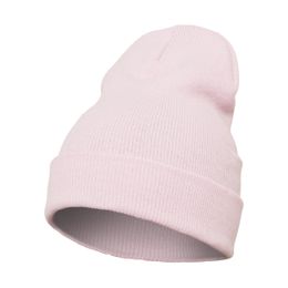 Beanie Flexfit "Flexfit Unisex Heavyweight Long Beanie", Herren, Gr. onesize, babypink, Kunstfaser, M&uuml;tzen Beanie