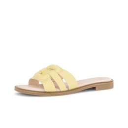 Pantolette Gabor "Pantolette", Damen, Gr. 37, gelb, Schuhe Pantolette