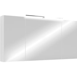Spiegelschrank ByLiving "Serie Spree, in vielen Breiten erh&auml;ltlich", wei&szlig;, B:120cm H:60cm T:15cm, FSC-zertifizierter Holzwerkstoff, Schr&auml;nke, Spiegelschrank, Soft-Close, LED Beleuchtung mit Schalter- und Steckdosenbox