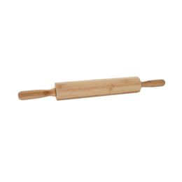 Teigrolle MCW-B71, Nudelholz Wellholz Ausroller Rollholz Teigwalze Teigausroller Holzroller Holzwalze, Bambus 44x5cm