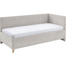 Meise M&ouml;bel Kinderbett MEISE.M&Ouml;BEL "COOL II", beige (nata, nata), B:100cm L:210cm, Betten, Kinderbett, Polsterbett wahlweise mit Bettkasten, Jugendbett inkl. USB Anschl&uuml;sse