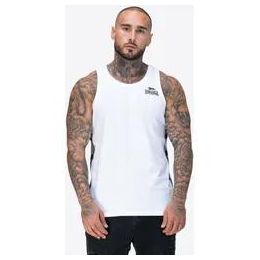 Tanktop Lonsdale "CLOUSTA", Herren, Gr. L, wei&szlig;, schwarz, Obermaterial: 100% Baumwolle, Tops Tanktop