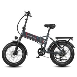 Maxtron Polaris, Falt-E-Bike, Off-road E-Bike, 20" Zoll, dunkelgrau