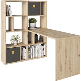 B&uuml;cherregal my home "Felicia", braun (artisan eiche), B:112,5cm H:146,6cm, Holzwerkstoff, Regale, B&uuml;cherregal