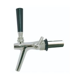ich-zapfe Zapfhahn, Kompensatorhahn, Bierzapfhahn, Schankhahn aus Chromnickelstahl, Modell - P3500, Poliert, 55 mm