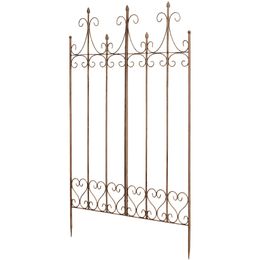 CLP Rankgitter Metall 130 cm hoch Flieder, stabile Rankhilfe f&uuml;r Kletterpflanzen, vormontiert, Landhausstil, Spalier Sichtschutz
