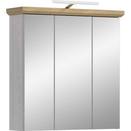 Spiegelschrank Welltime "COSENZA", sibiu l&auml;rche nb, B:69cm H:71cm T:21cm, FSC-zertifizierter Holzwerkstoff, Schr&auml;nke, Spiegelschrank, Spiegelschrank, Spiegel, Bad, Badezimmer