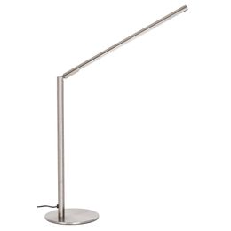 NOWA LED Tischleuchte "CARLO", nickel matt, 1 Stk., Leuchten, Tischlampe/Arbeitszimmer/B&uuml;rotischleuchte/dimmbar, LED Tischleuchte