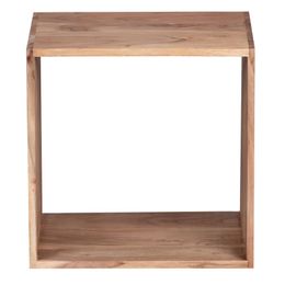 KADIMA DESIGN Cube Regal NAKO: Massivholz, Beistelltisch/B&uuml;cherregal, vielseitig, pflegeleicht