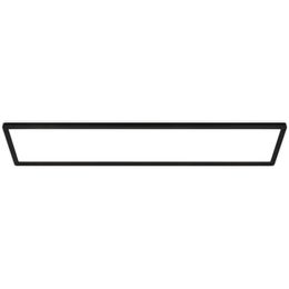 B.K.LICHT LED Panel "SHALLOW", matt, schwarz, 1, H: 3cm, 1 Stk., Leuchten, 98x20x3 cm, Badlampe, Badezimmer, K&uuml;che, Wohnzimmer
