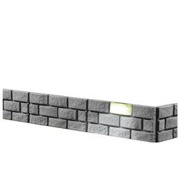 HTI-Living Beeteinfassung L&auml;nge 870 cm Ziegelsteinoptik Grau