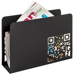 Zeitungsst&auml;nder HAKU, schwarz, B:35cm H:26cm T:10cm, Metall, Zeitungsst&auml;nder, Zeitungsst&auml;nder