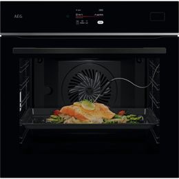 AEG Einbaubackofen "TB8SB72WAB", Energieeffizienz: A++ (A+++-D), schwarz, B:59,4cm H:59,4cm T:56,7cm, Back&ouml;fen, SteamPro Multidampfgarer: backen, braten, schmoren und 100% dampfgaren, Einbaubackofen