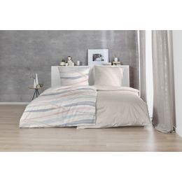 Bettw&auml;sche Primera "Feinbiber-Bettw&auml;sche", braun (braun, grau), B/L: 135cm x 200cm, 1 Stk., 1 Stk., Biber, B/L: 80cm x 80cm, 2 Stk., Biber, Obermaterial: 100% Baumwolle, Bettw&auml;sche, Bettw&auml;sche, samtweich und nat&uuml;rlich aus reiner Baumwolle