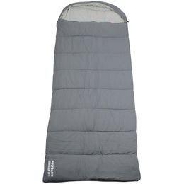 Deckenschlafsack Polydaun "Polydaun Albatros Deckenschlafsack Schlafsack mit Kapuze", grau (antrazit), Schlafs&auml;cke, B/L: 80cm x 215cm, umlaufender Rei&szlig;verschluss, Obermaterial: 100% Polyester, L:215cm